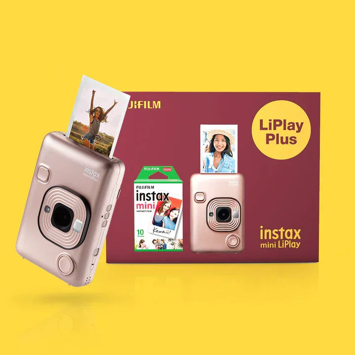 Fujifilm Instax mini Liplay Camera (With Film, Album, Frames & Magnets ...