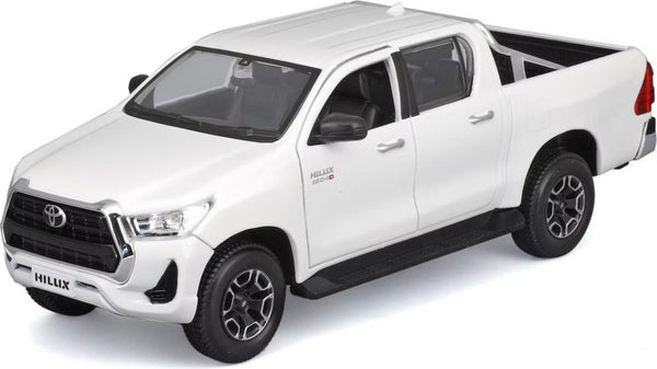 Maisto 1:24 Scale Die‑Cast Model – Toyota Hilux Pickup Truck (White ...