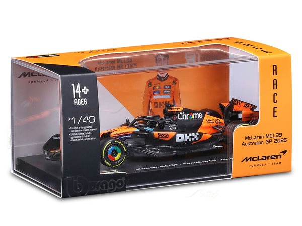 Bburago 1:43 McLaren MCL39 #81 Oscar Piastri Australian GP 2025 Diecas ...