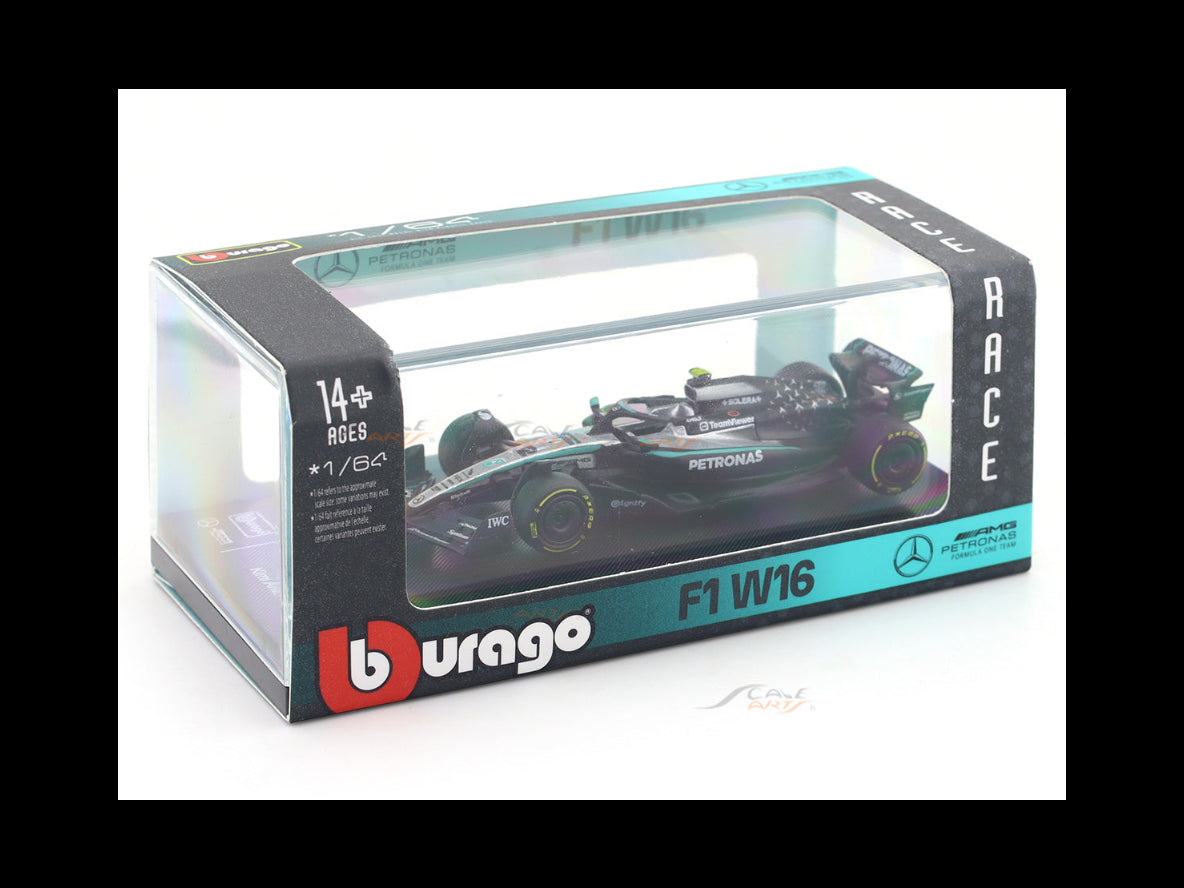 Bburago 1:64 Mercedes-AMG F1 W16 E Performance #12 2025 Diecast Formul ...