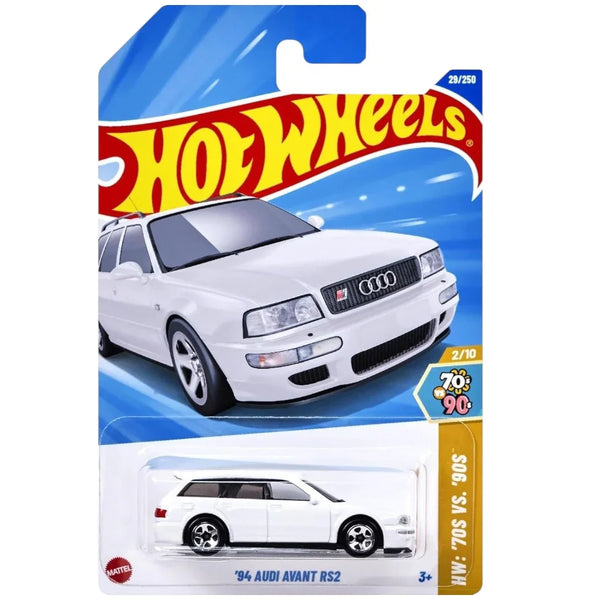 Hot Wheels 94 Audi Avant RS2 HW 70S VS 90S Ages 3 and Up 29/250 (White ...