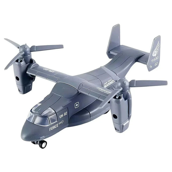 MetalHot Diecast Fighter helicopter Pull-Back Action with Light & Soun ...