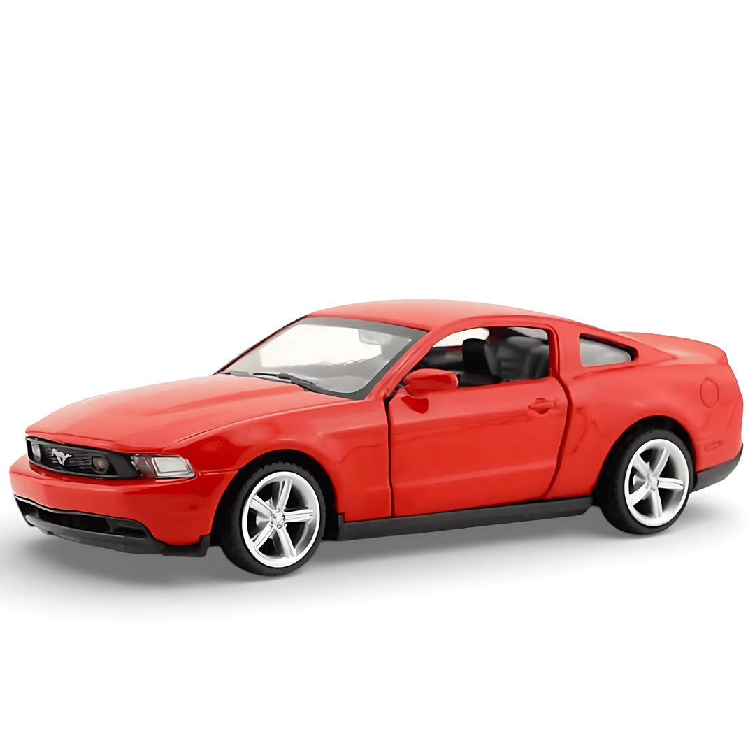 MSZ 1:43 Ford Mustang GT Die-Cast Model Car – RED | Pull Back, Openabl ...