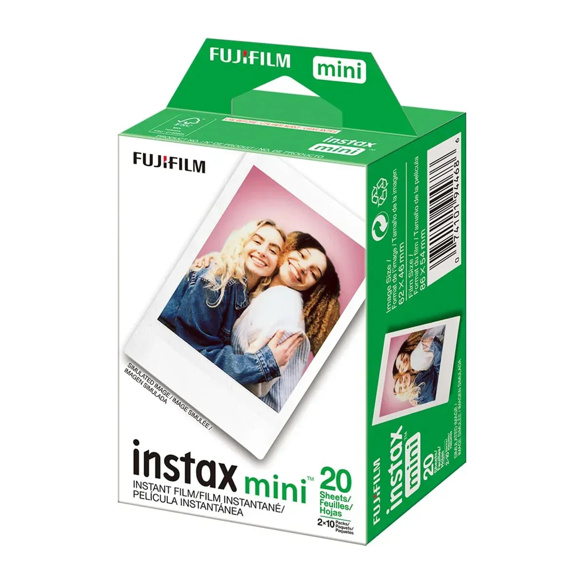Fujifilm Instax Mini Films 20 Shots- for Instax Mini 8, Mini 9, Mini 11 ...