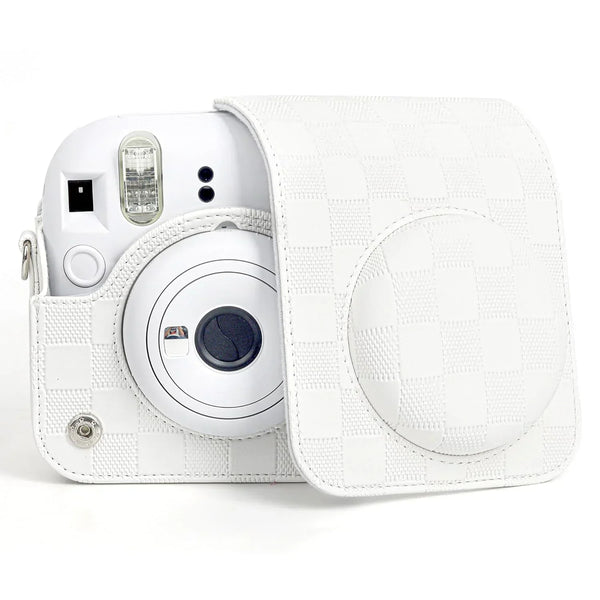 Checkmate PU Leather Case for Instax Mini 12 – White – Jaiman Toys