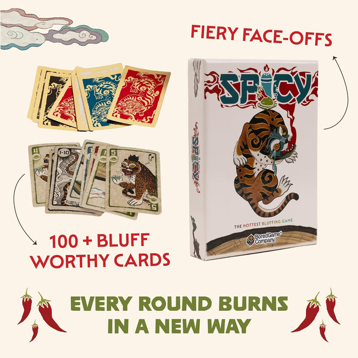 Spicy Strategy Card Game – Clever Bluffing Game for 2–6 Players | Fast ...
