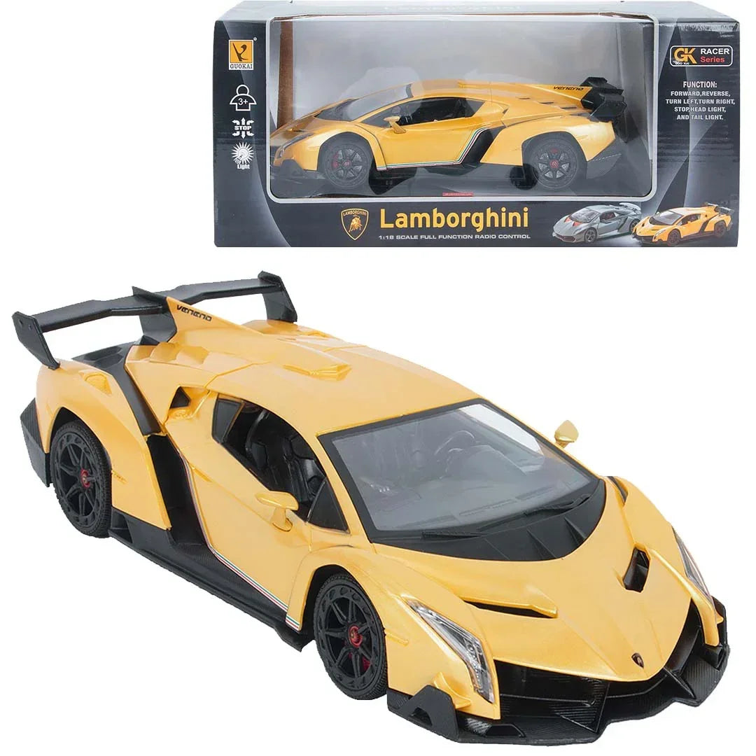Lamborghini Veneno 1:18 R/C Supercar – High-Speed Remote Control, LED ...