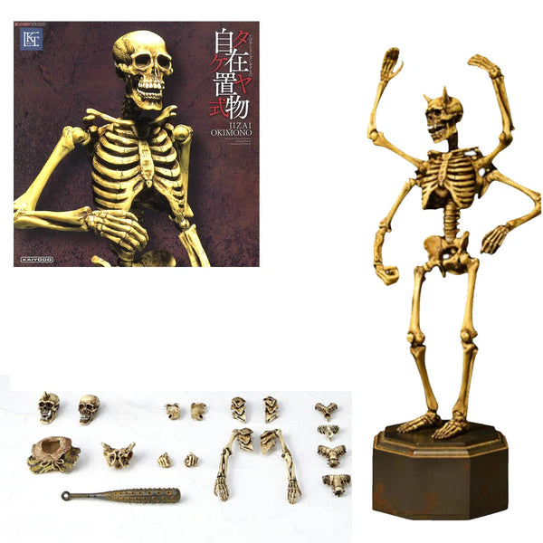 Kaiyodo Takeyashiki Jizai Okimono Skeleton Figure KT-005 (White ...