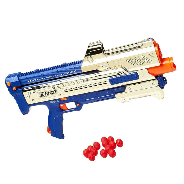 X-Shot Golden Chaos Orbit Blaster – High-Performance Foam Dart Gun for ...