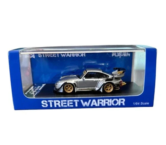 Street Warrior Silver RWB Ghost Player Silver Model 1:64 Diecast Car ...