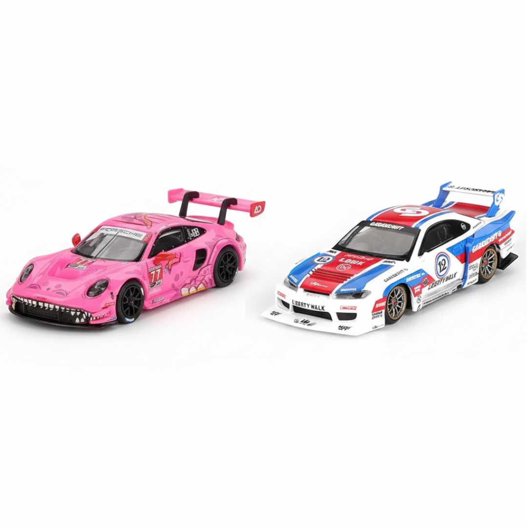 Mini GT 1:64 (Blister) Duo Set – Roxy Porsche 911 GT3 R #77 AO Racing ...