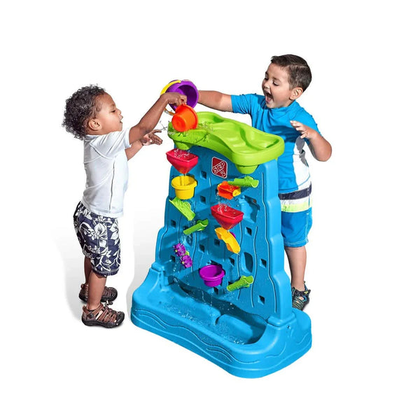 Step2 Waterfall Discovery Wall – Double-Sided Outdoor Water Play Set w ...