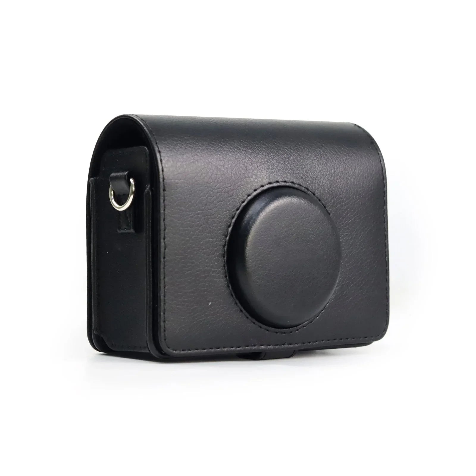Sleek Protection For Mini Evo : Black PU Leather Case for Fujifilm Ins ...