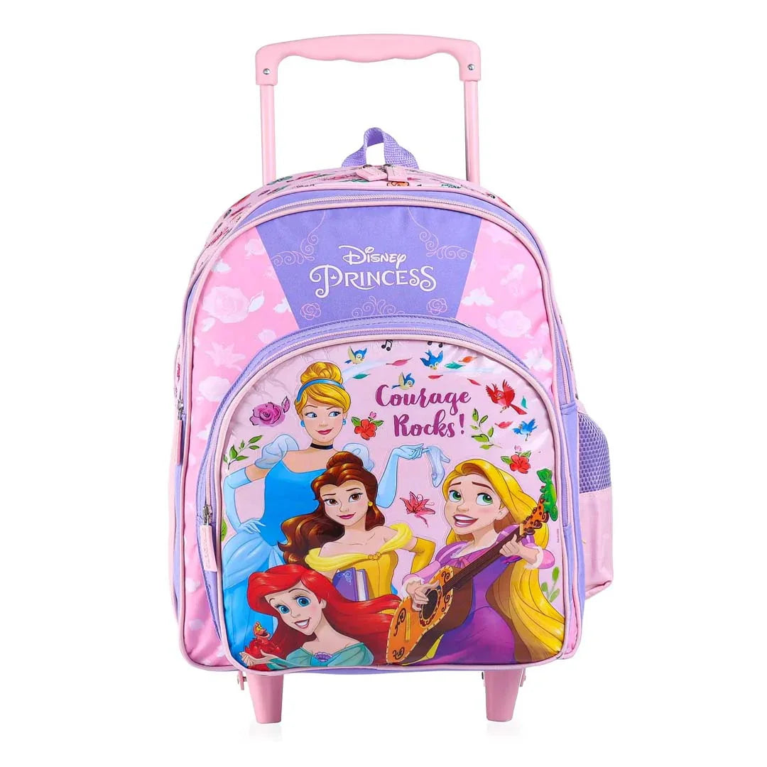 STRIDERS Disney Princess Trolley School backpack with PVC embossed Fro ...