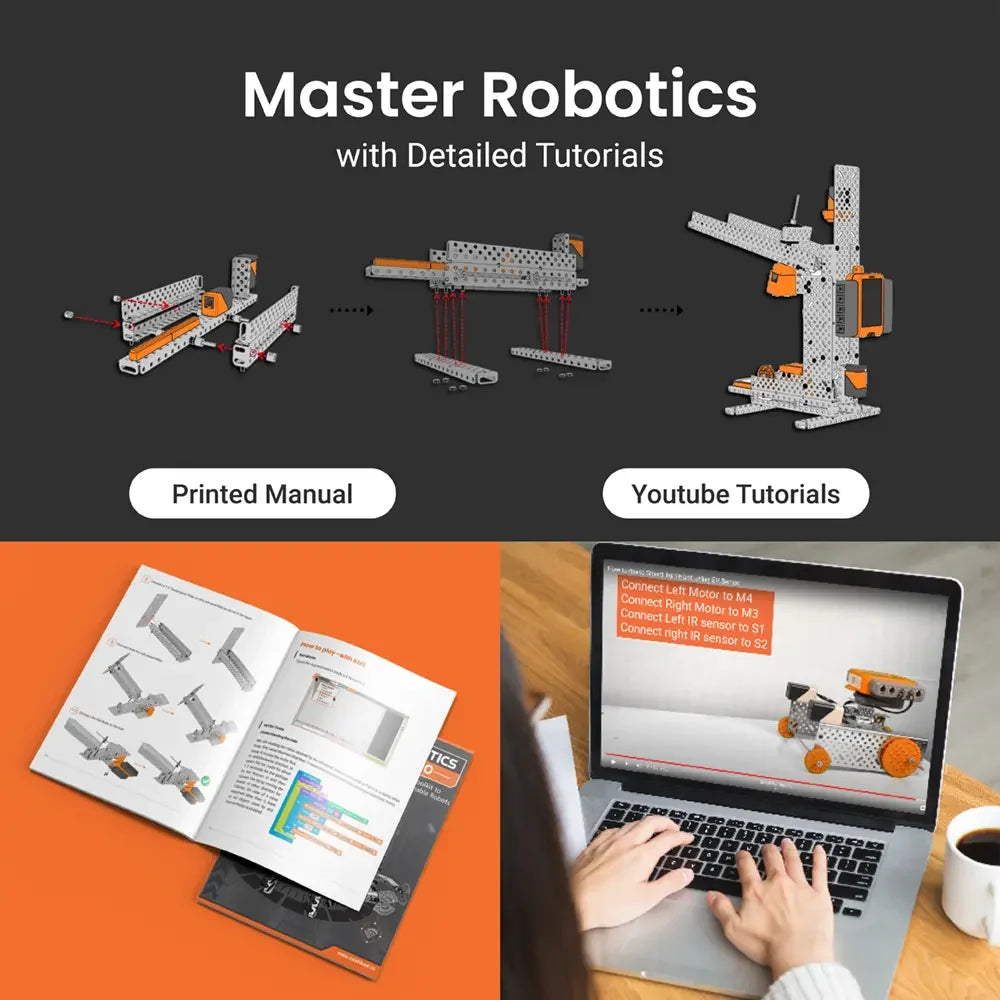 Avishkaar Robotics Pro Kit | 200-in-1 Advanced STEM & Coding Kit for A ...