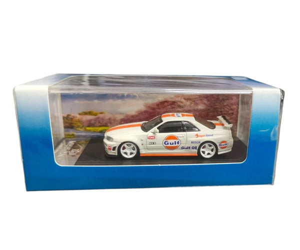 NISSAN SKYLINE GT-R WHITE GULF DIECAST CAR BY FUJI MODEL – Jaiman Toys