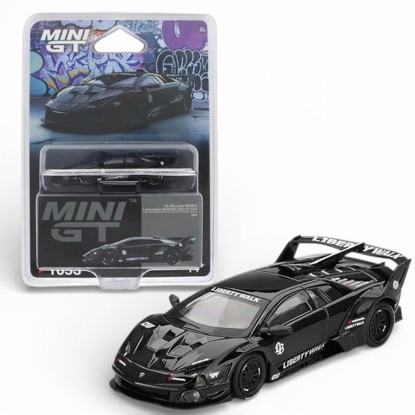 Mini GT 1:64 Lamborghini LB-Silhouette WORKS Murciélago GT Evo Black ...