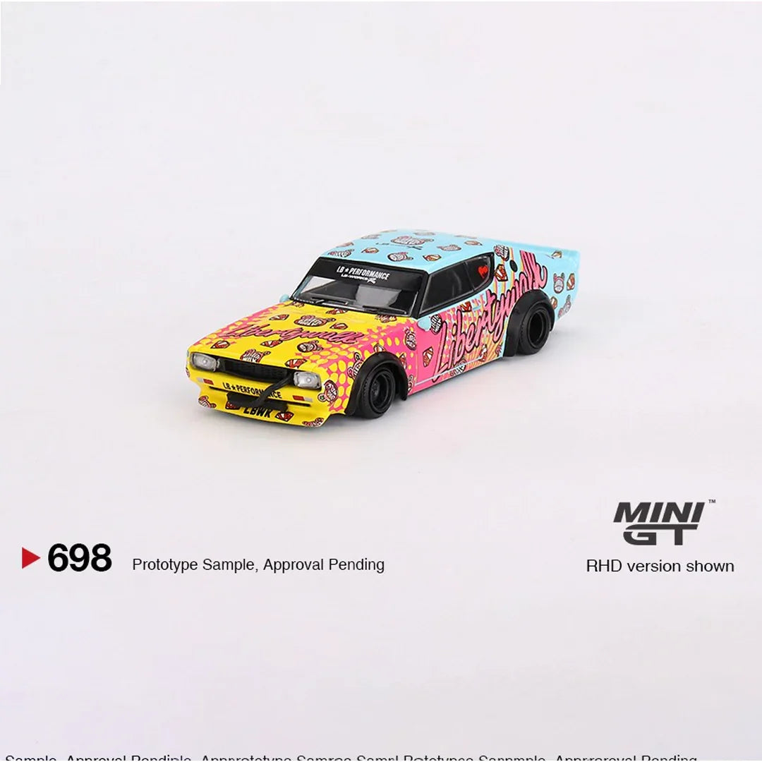 MINI GT 698 Nissan Skyline Kenmeri Liberty Walk LBWK KUMA Edition ...