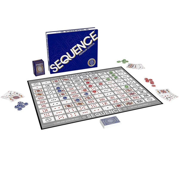 Sequence Premium Edition Board Game – Deluxe Classic Strategy Game wit ...