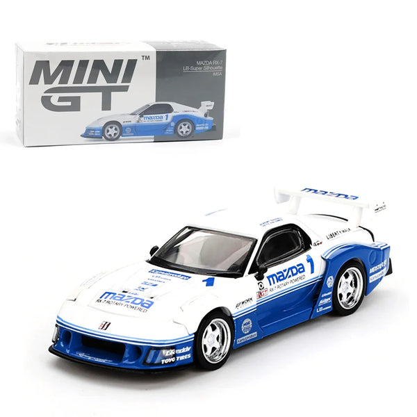 MINI GT 1:64 Mazda RX-7 LB-Super Silhouette IMSA – White / Blue ...