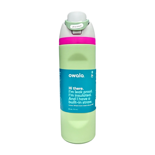 Owala FreeSip Insulated Stainless Steel Water Bottle with Straw for Sp ...