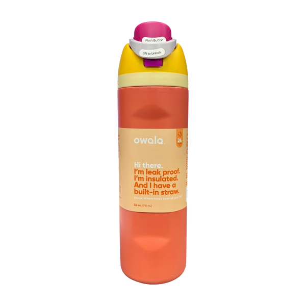 Owala FreeSip Insulated Stainless Steel Water Bottle with Straw for Sp ...