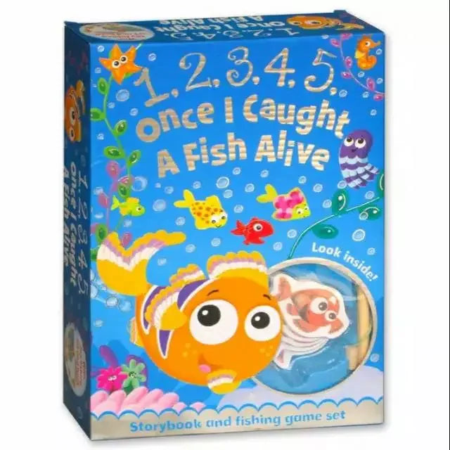 1 2 3 4 5 Once I Caught a Fish Alive Storybook and Fishing Game Set by ...