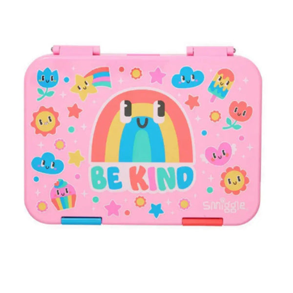 Smiggle Be Kind Happy Medium Bento Lunchbox 758ml | Leakproof School L ...