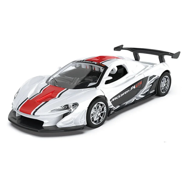 MSZ McLaren P1 Die-Cast Model Car 1:32 Scale with Pullback, Light & So ...
