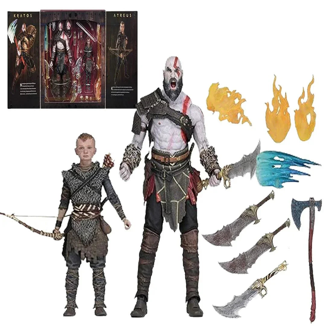 NECA God of War Classic Game Kratos Atreus Ghost of Sparta Action ...