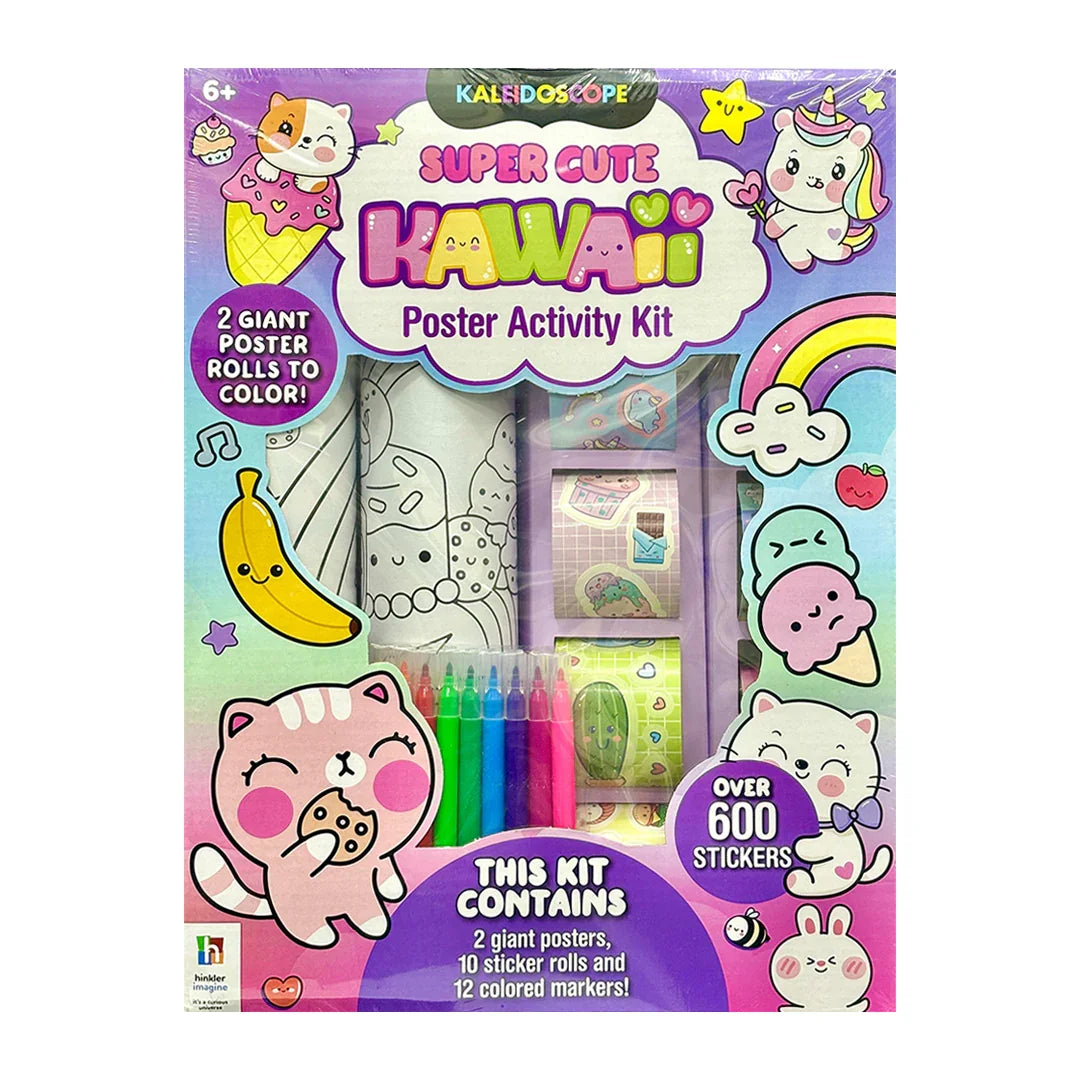 Kaleidoscope Super Cute Kawaii Poster Activity Kit - All Age Group ...