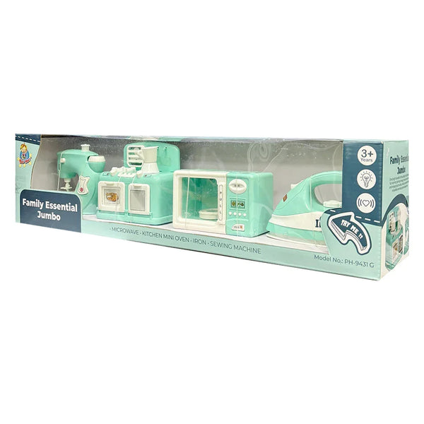 Pablo Honey Mini Iron, Microwave, Oven & Sewing Machine Household Play ...
