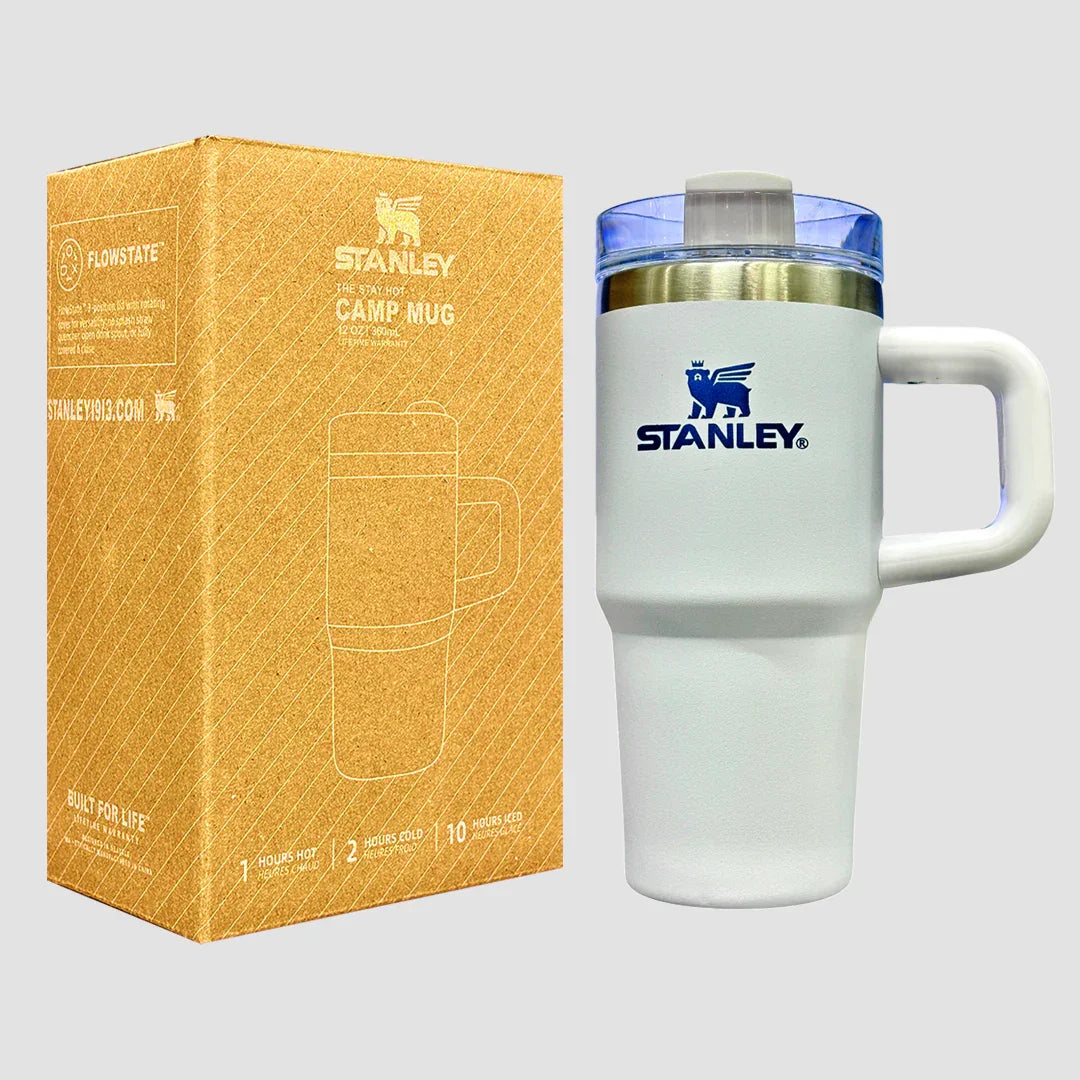 Stanley Quencher H2.0 The Stay Hot Tumbler 14 OZ | 360 ML (White ...