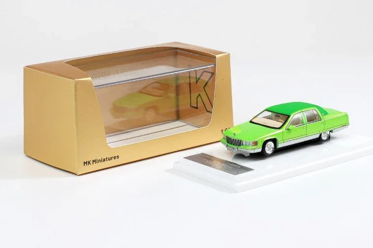 MK Miniatures 1:64 Cadillac Fleetwood Lowrider – Metallic Green Die-Ca ...