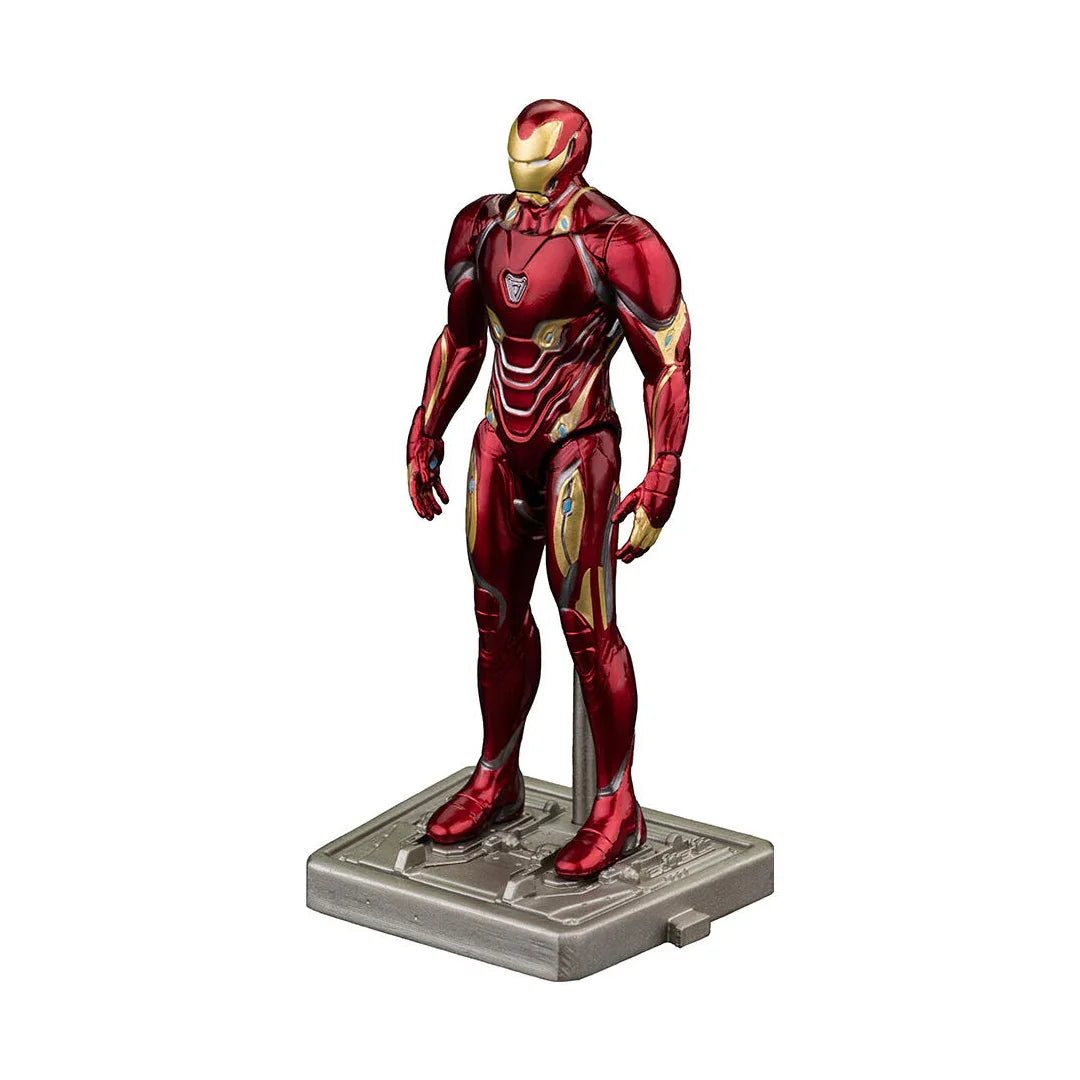 Marvel Iron Man Hall of Armor – Mark 50 (4-Inch Figure) Light-Up Displ ...