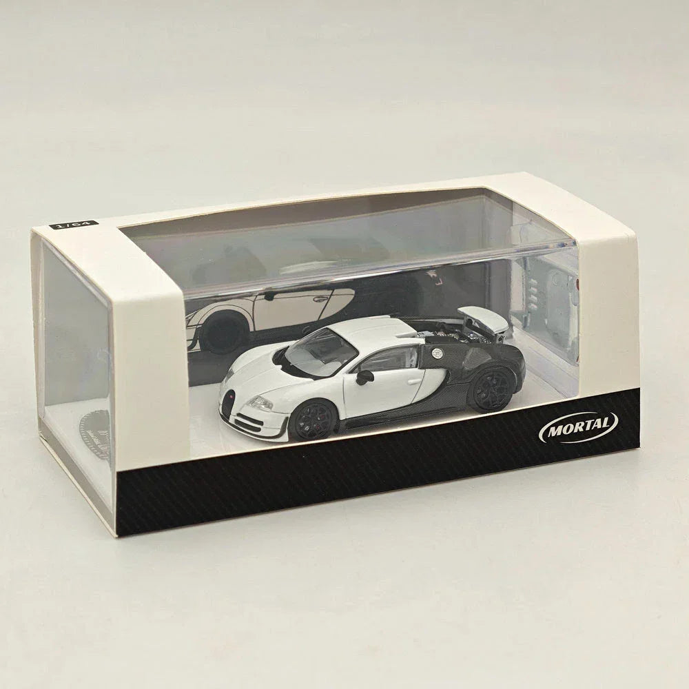 Mortal 1/64 Scale Bugatti White/Black – Premium Diecast Car Model Coll ...
