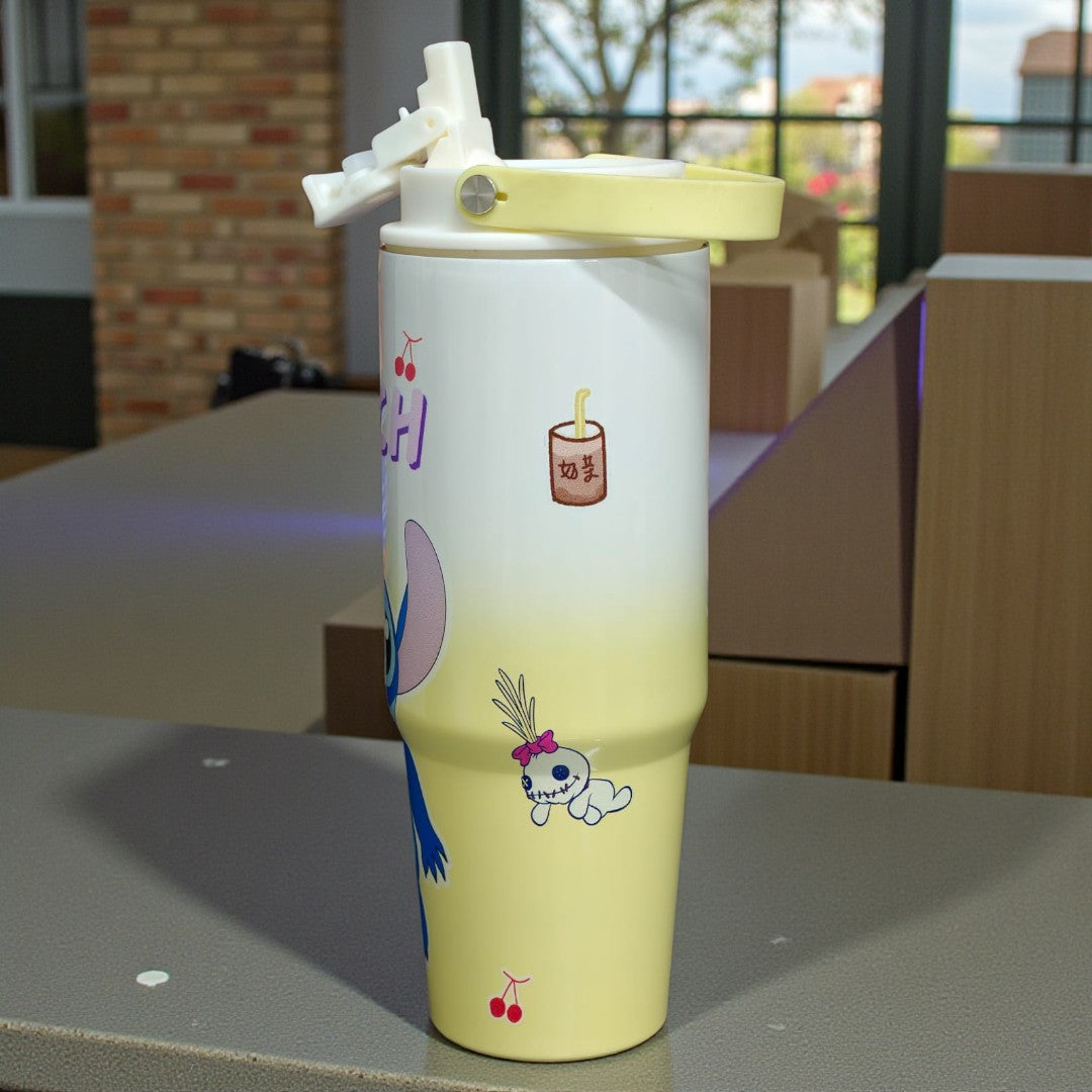 Stitch 900 ml (30 oz) Vacuum Insulated Stainless Steel Sipper Water Bo ...