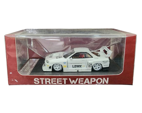 STREET WEAPON NISSAN SKYLINE ER34 LBWK WHITE DIECAST CAR MODEL – Jaiman ...