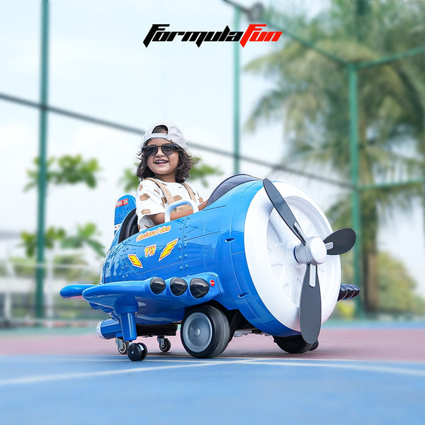 Emotorad Formula Fun Turbo Wing Ride-On Toy Plane for Kids | Battery O ...